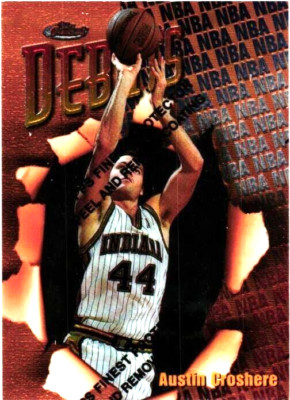 1997-98 Topps Finest Debuts Austin Croshere #110 Rookie RC Pacers NrMt ...