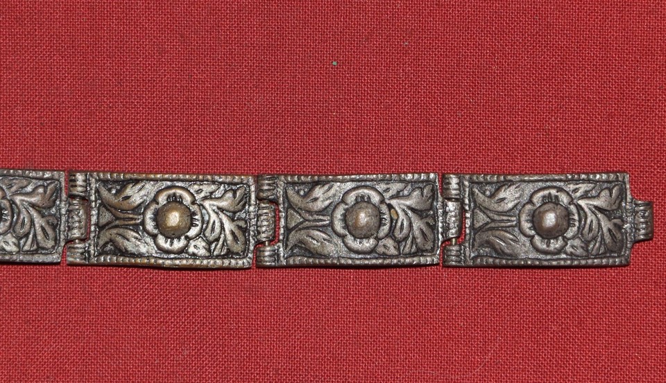 Antique hand made traditional silver / bronze bracelet Balkan Peninsula ...