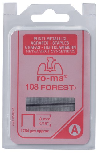 Romeo Maestri PUNTI PER FISSATRICI IN BLISTER FOREST Mod. 108 mm. 8 ...