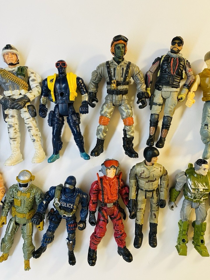 Military Action Figure loose lot of 15 various Figures 4” inch | eBay
