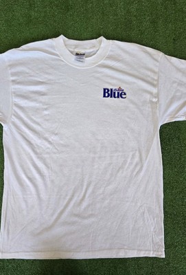 Vintage Labatt Blue T-Shirt XL White Gildan Famous-T Canadian Beer ...
