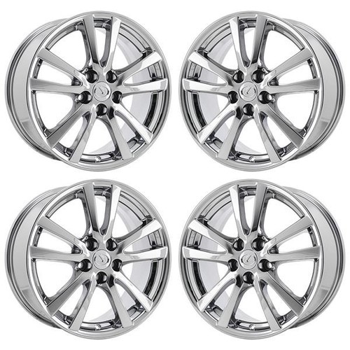 18" LEXUS IS250 PVD BRIGHT CHROME-C WHEELS RIMS FACTORY OEM 74189 (F ...