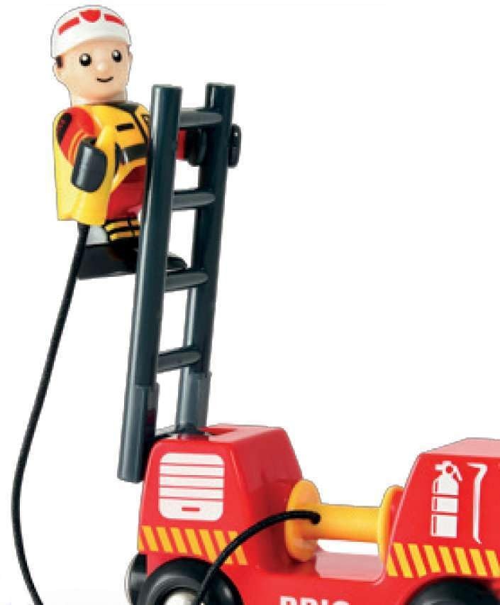 RIO BRIO Fire Truck with Lights and Sounds (33811 33506) for ages 3 and ...