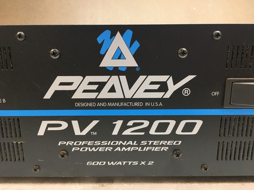 Peavey PV-1200 600 Watt x2 2-Channel Professional Stereo Power ...