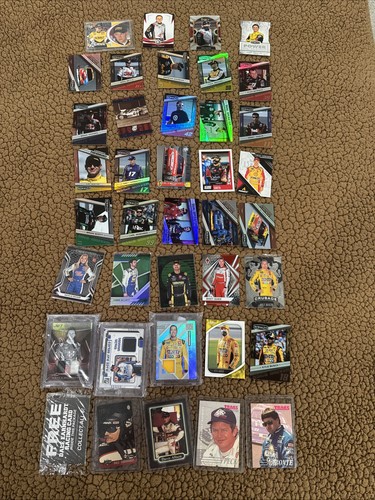 NASCAR card Lot Of 39 Earnhardt Allison Busch Patch Kenseth Gordon ...