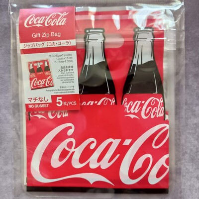 Coca cola Gift Zip bags 3 bottles COCA-COLA 5 pcs DAISO | eBay