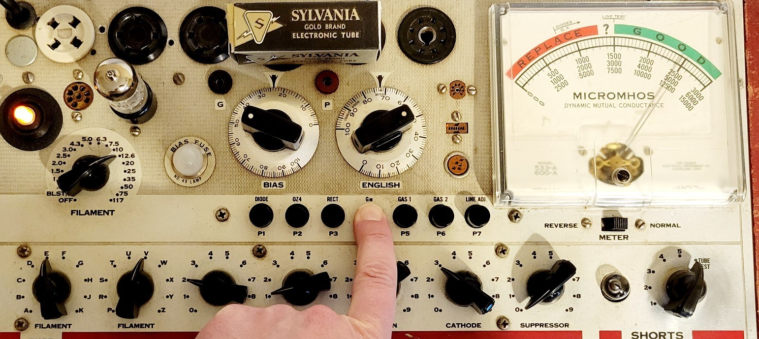 Sylvania Gold Brand 6189 Vacuum Tube Military 12AU7/ECC82 Triple Mica ...