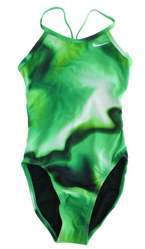 Nike Women's Swimsuit, One Piece Amp Axis Modern Cut Racerback NESSA066 ...