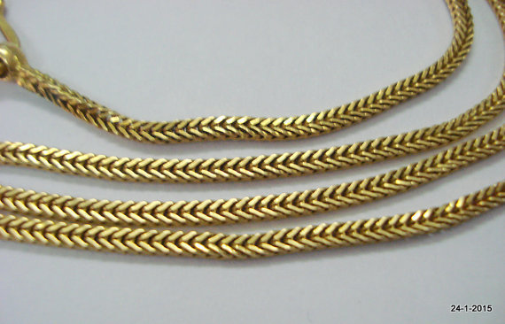 20 kt gold chain vintage gold chain antique gold chain handmade gold ...