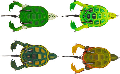 Lunkerhunt Prop Turtle 3 1/2 inch Hollow Topwater Prop Lure Bass ...