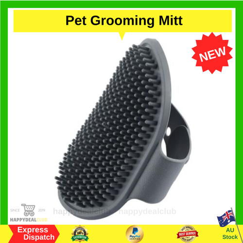Pet Grooming Mitten Rubber Dog Bath Mitt Massage Comb Fur Hair Shedding ...