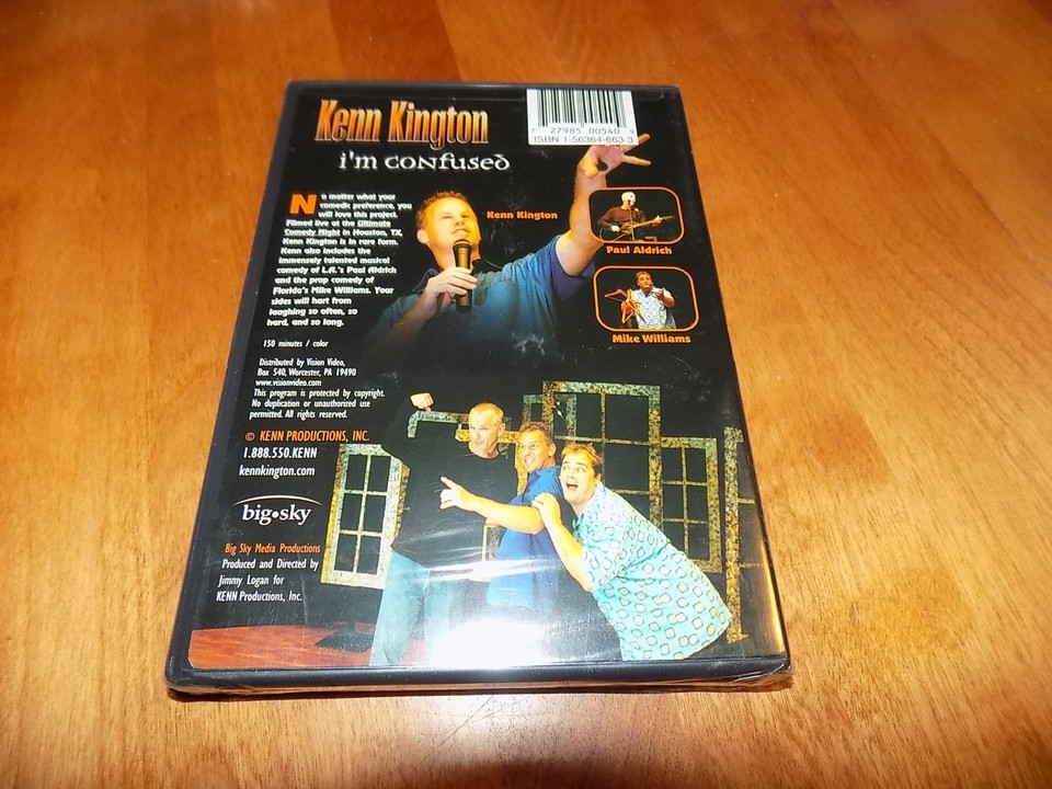 KENN KINGTON I'm Confused Live Comedy Tour Performance Paul Aldrich DVD ...