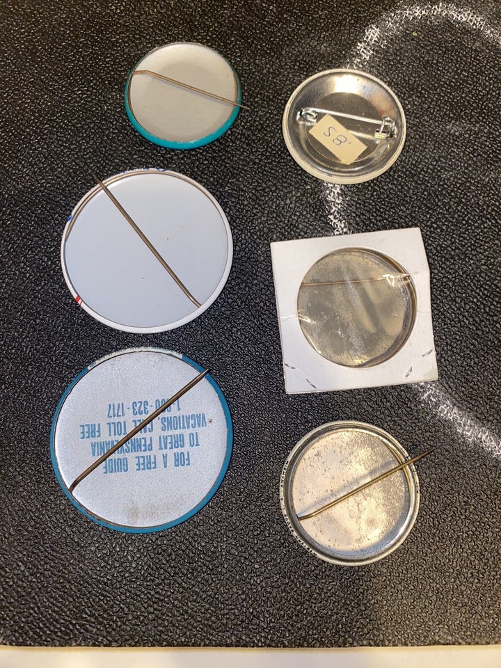 VINTAGE PHILADELPHIA PENNSYLVANIA PIN BACK BUTTON LOT X6 DUTCH ...