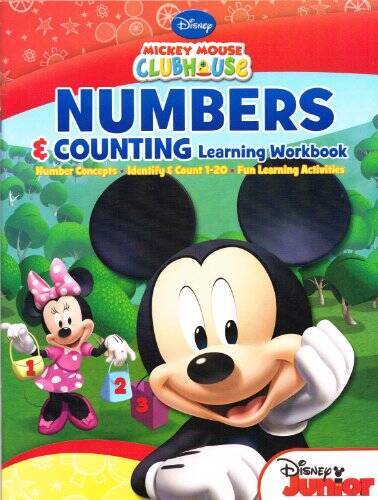 Mickey Mouse Clubhouse Numbers & Counting Learning Workbook - Paperback ...