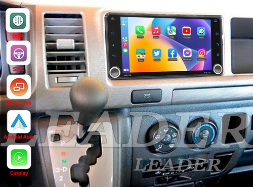 7" CarPlay For Toyota Hiace 2006-2019 Android 13 Car Radio Stereo GPS ...