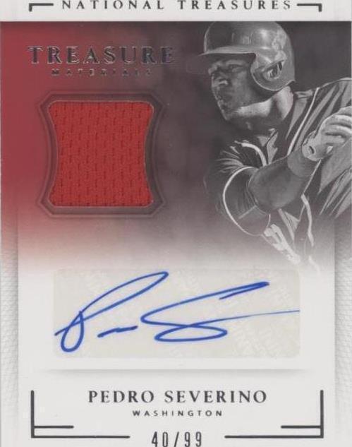 2016 Panini National Treasures - Treasure Material Signatures Pedro ...