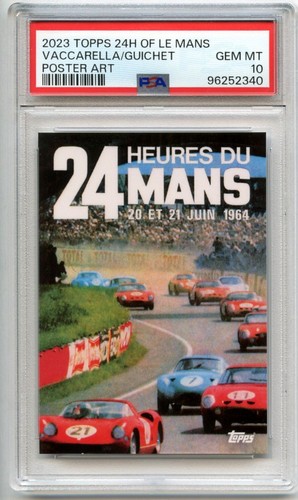 PSA 10 Gem Mint 2023 Topps 24H of Le Mans Poster Art #19 Vaccarella ...