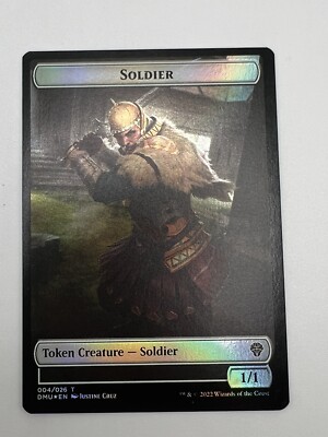 MTG FOIL {Ornithopter Token} {Soldier Token} – Dominaria United Card NM ...