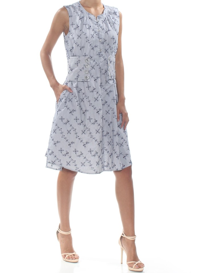 WILLIAM RAST Womens Blue Corset Sleeveless V Neck Mini Hi-Lo Dress XS ...