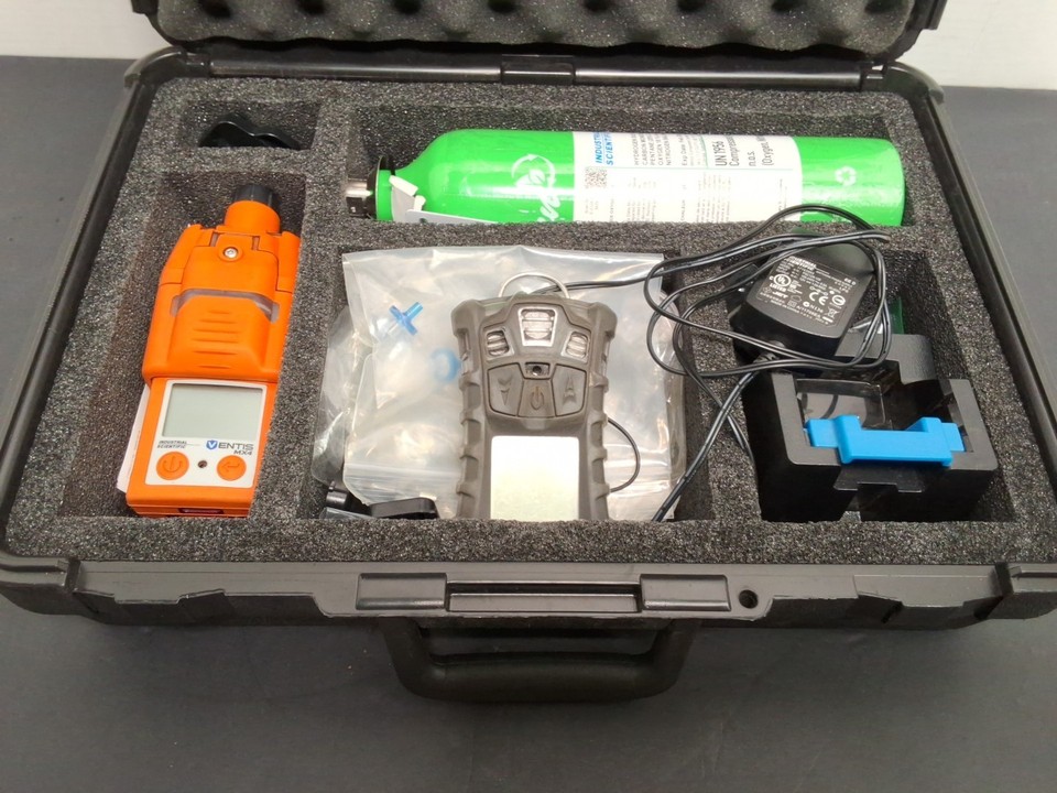 Industrial Scientific VENTIS MX4 Gas Detector & Charger w/Calib. Gas ...