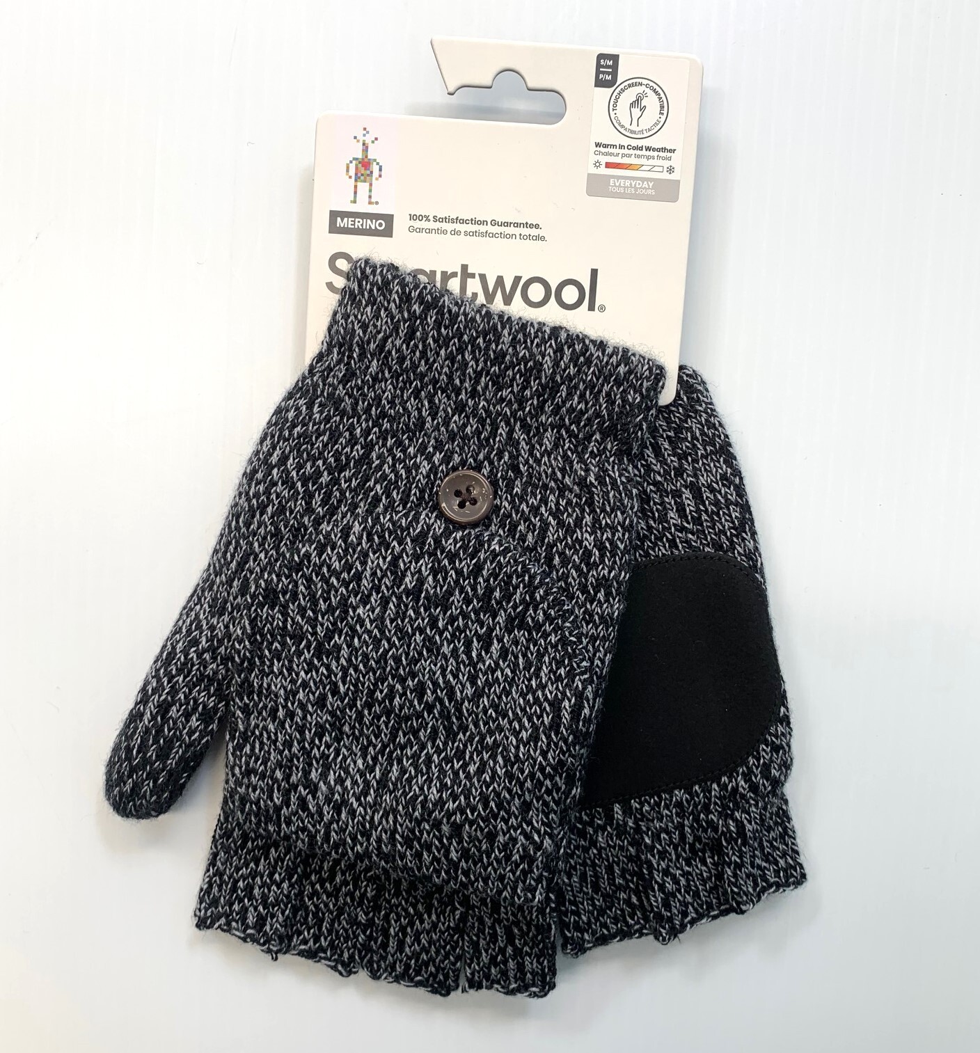 Smartwool COZY GRIP FLIP MITT merino wool mittens gloves Orange size S ...