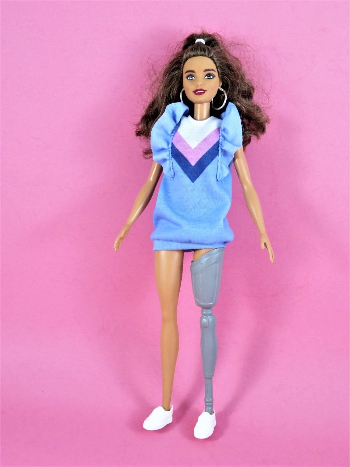 Mattel Barbie Amputee Doll Fashionistas 121 Brunette With Prosthetic ...