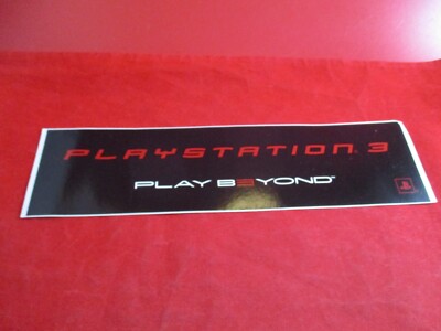 Playstation 3 System PS3 Console "Play Beyond" Promotional Black Bumper ...