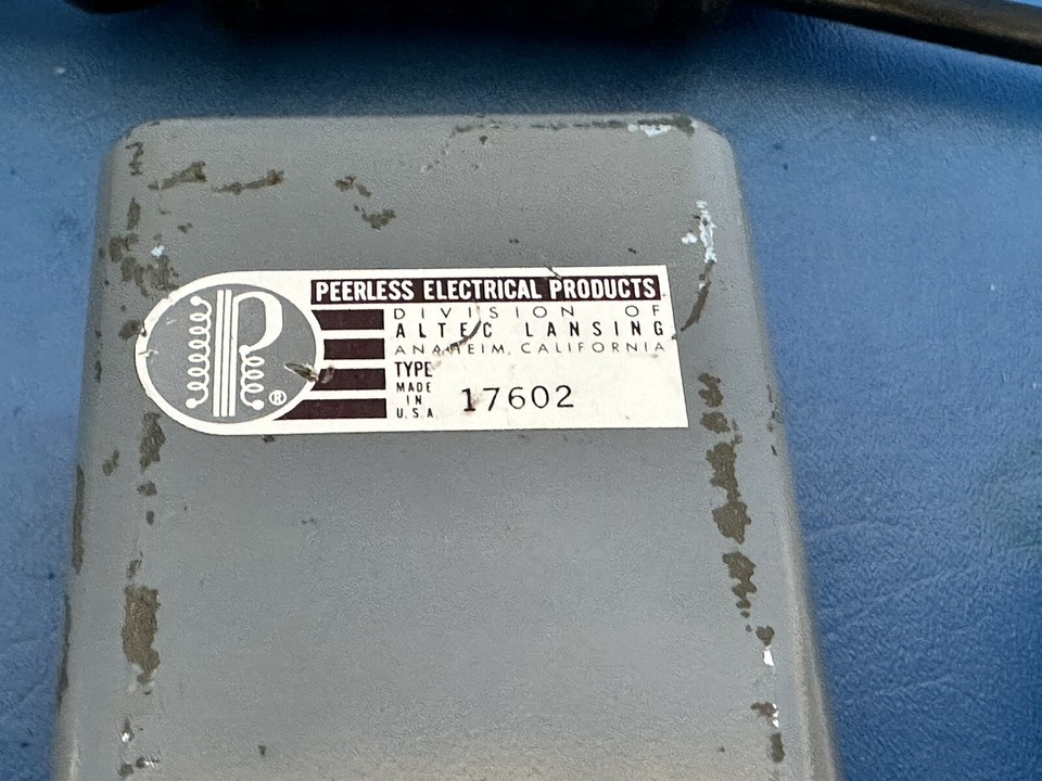 ALTEC 1614A FREQUENCY SHIFTER WITH VOLUME BOOSTER PEERLESS 17602 ...