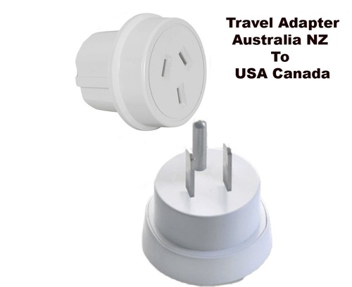 Travel Adapter Power Socket to Plug Australia AU NZ To USA Canada ...