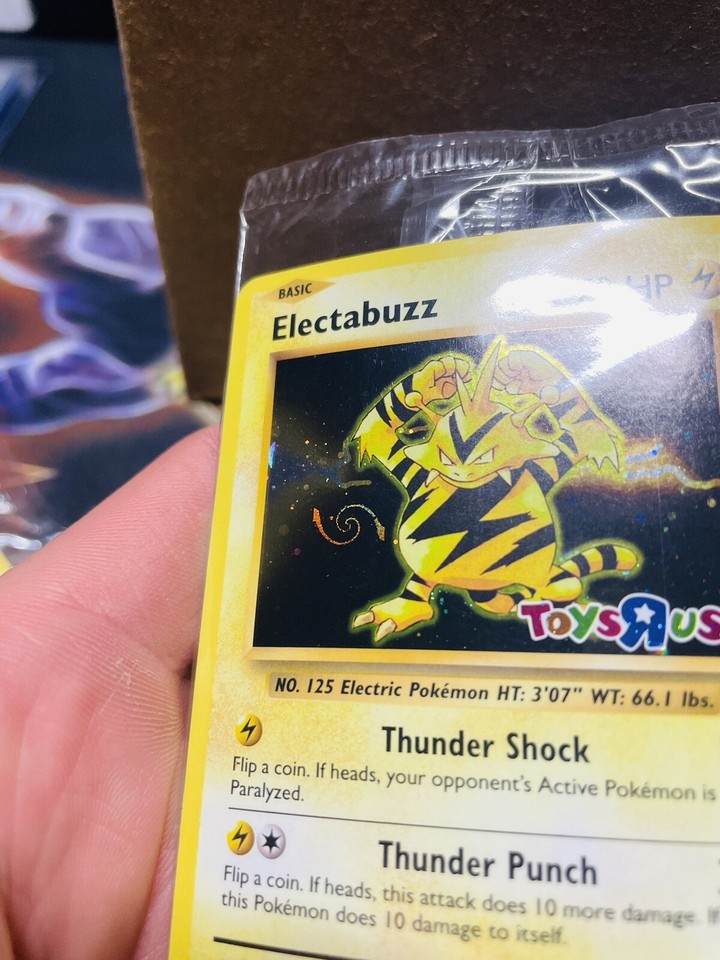 GALAXY SWIRL Pokemon Electabuzz 41/108 Toys R Us Evolutions Cosmos Holo ...