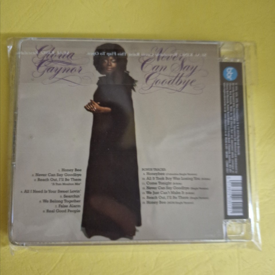 GLORIA GAYNOR NEVER CAN SAY GOODBYE +7 BBR Expanded Remastered CD B32 ...