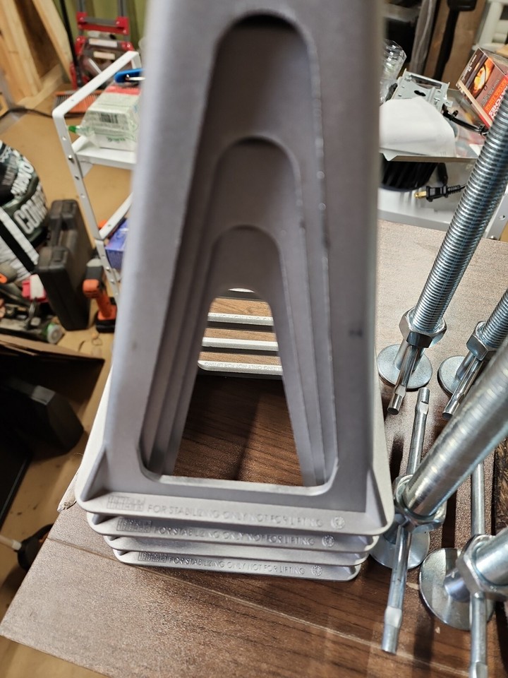 Jack Stand Set 4 6000 Pound Olympian RV Aluminum Stack Stabilizer ...
