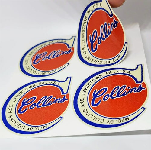 Collins Axe Vintage Style DECALs, Vinyl STICKERs | eBay