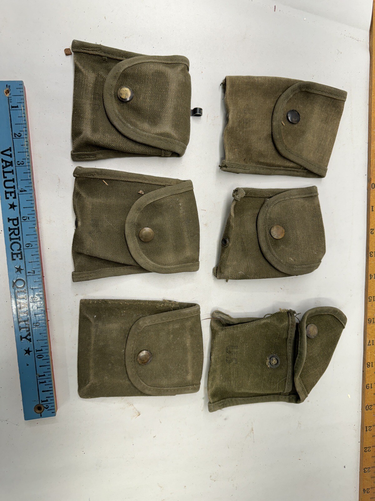 6 WAR US M56 COMPASS POUCH FIRST AID POUCH B137 | eBay