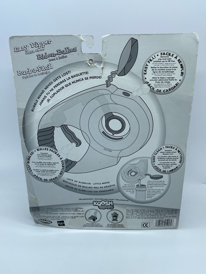 Vintage 1998 Koosh Easy Dipper Bubble Gun Giant Bubbles by OddzOn Toys ...