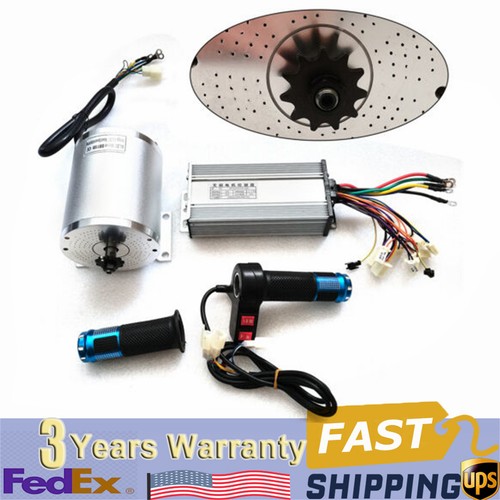2000W 60V BLDC Motor Kit w/ Brushless Controller for Electric Scooter E ...