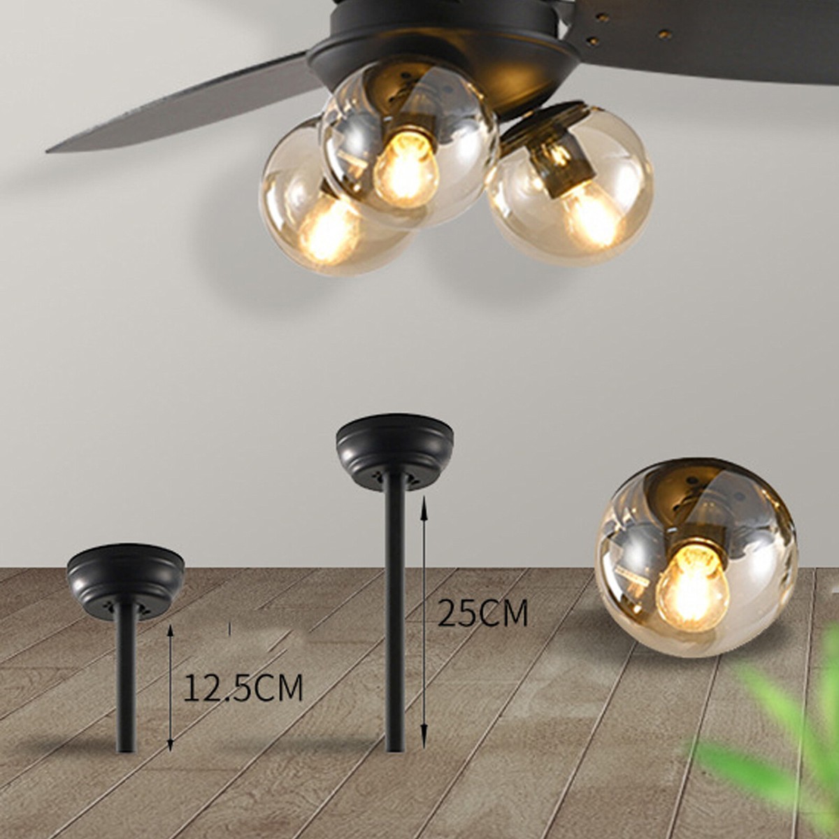 Triple Head Ceiling Fan | Shelly Lighting