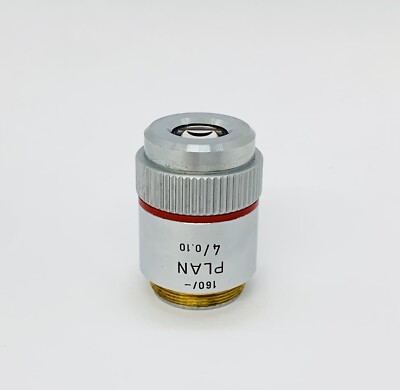 Leitz Plan 4X/0.10 Microscope Objective Lens 160mm (519863) Germany ...