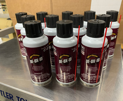 DEOXID Contact Cleaner/Deoxidizer Spray, 4oz Aerosol DE-OX-ID, Case of ...