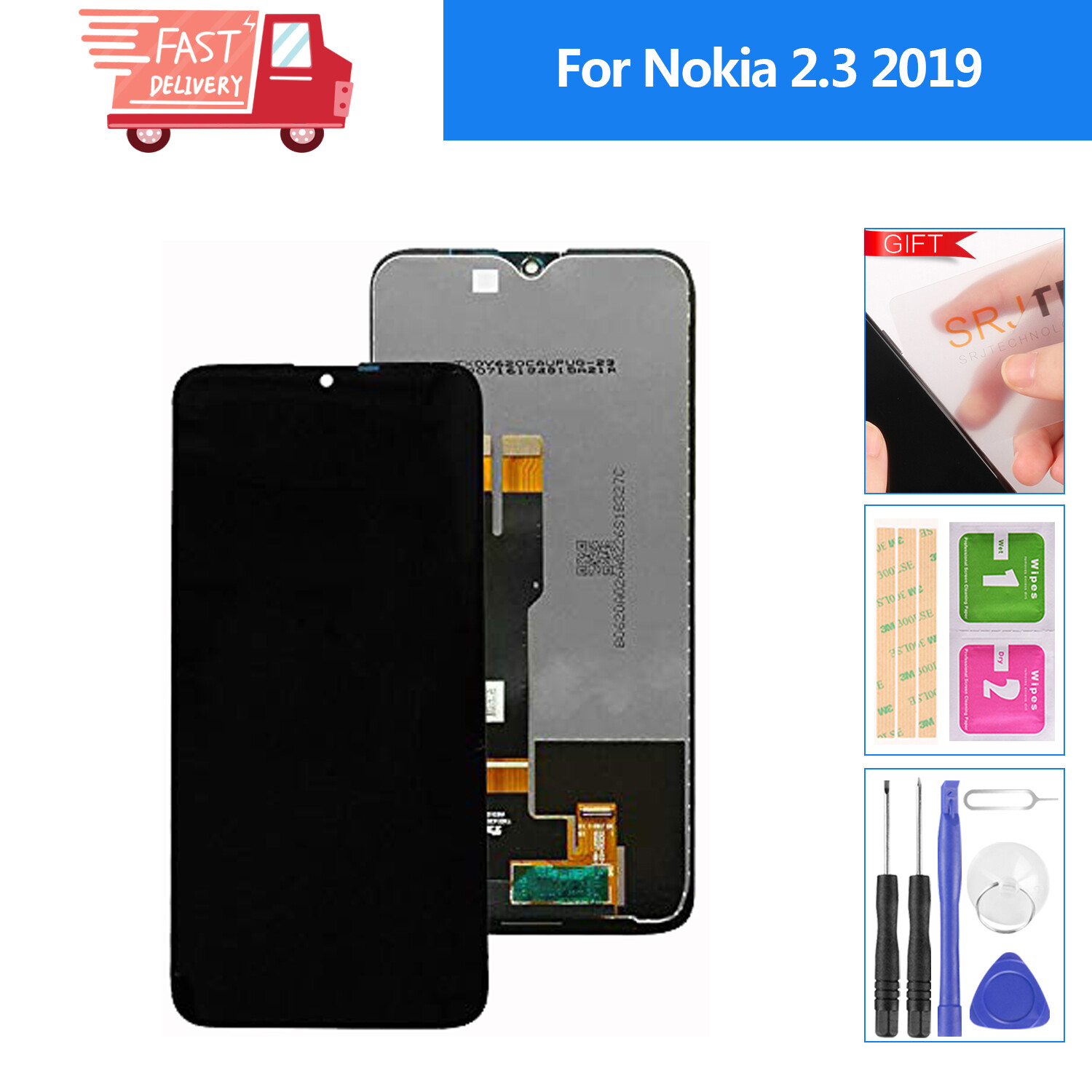 For Nokia 2.3 2019 LCD Display Touch Screen TA-1211 Digitizer Sensor ...