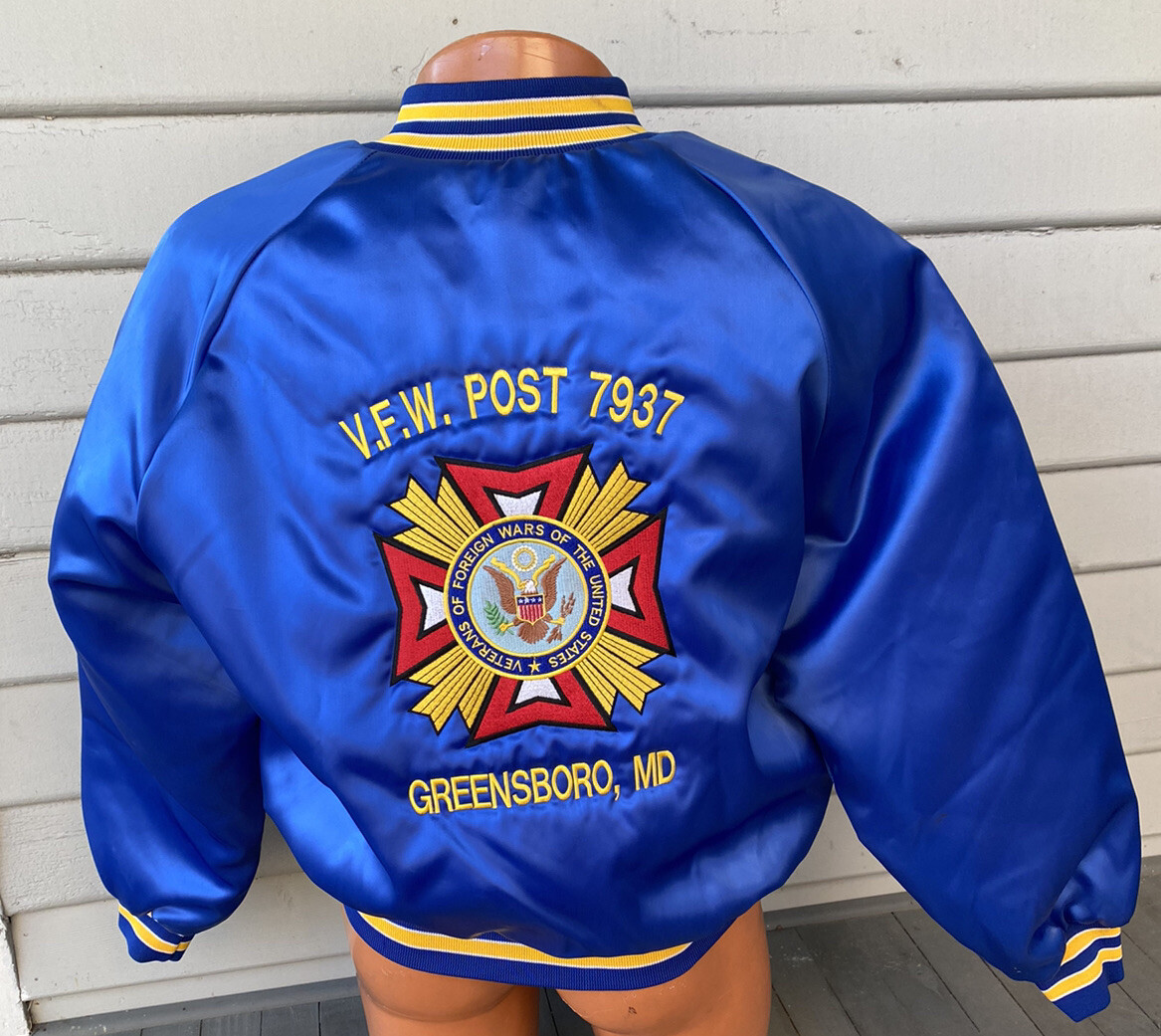 Vintage 1980s VFW Veterans of Foreign Wars King Louie USA Mens Medium ...