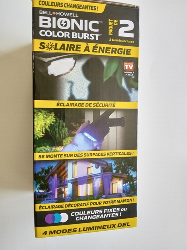 Bell + Howell Bionic Color Burst Solar Powered Outdoor Color Changing ...
