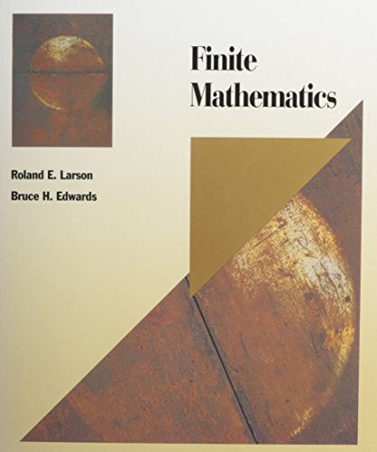 FINITE MATHEMATICS By Ron Larson - Hardcover 9780669168013| eBay