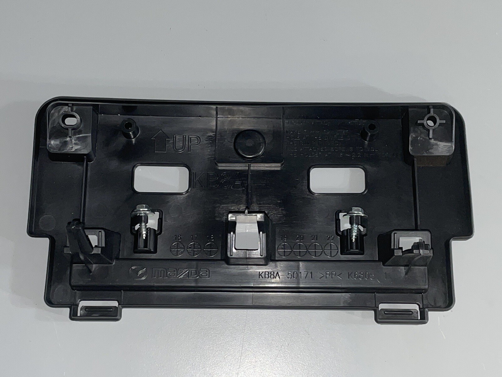 OEM 2017-2021 Mazda CX-5 LICENSE PLATE FRAME MOUNTING BRACKET/SCREWS ...