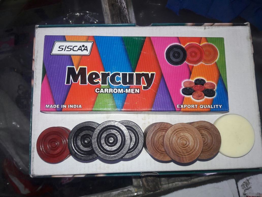 1 Pack of Acrylic Carom Coins 1 Striker For Play Carom Board Game From ...
