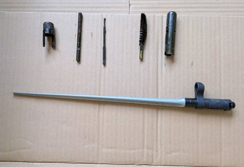 SKS Rifle Spike Bayonet & Butt Stock Cleaning Kit With Brush, Jag, And ...