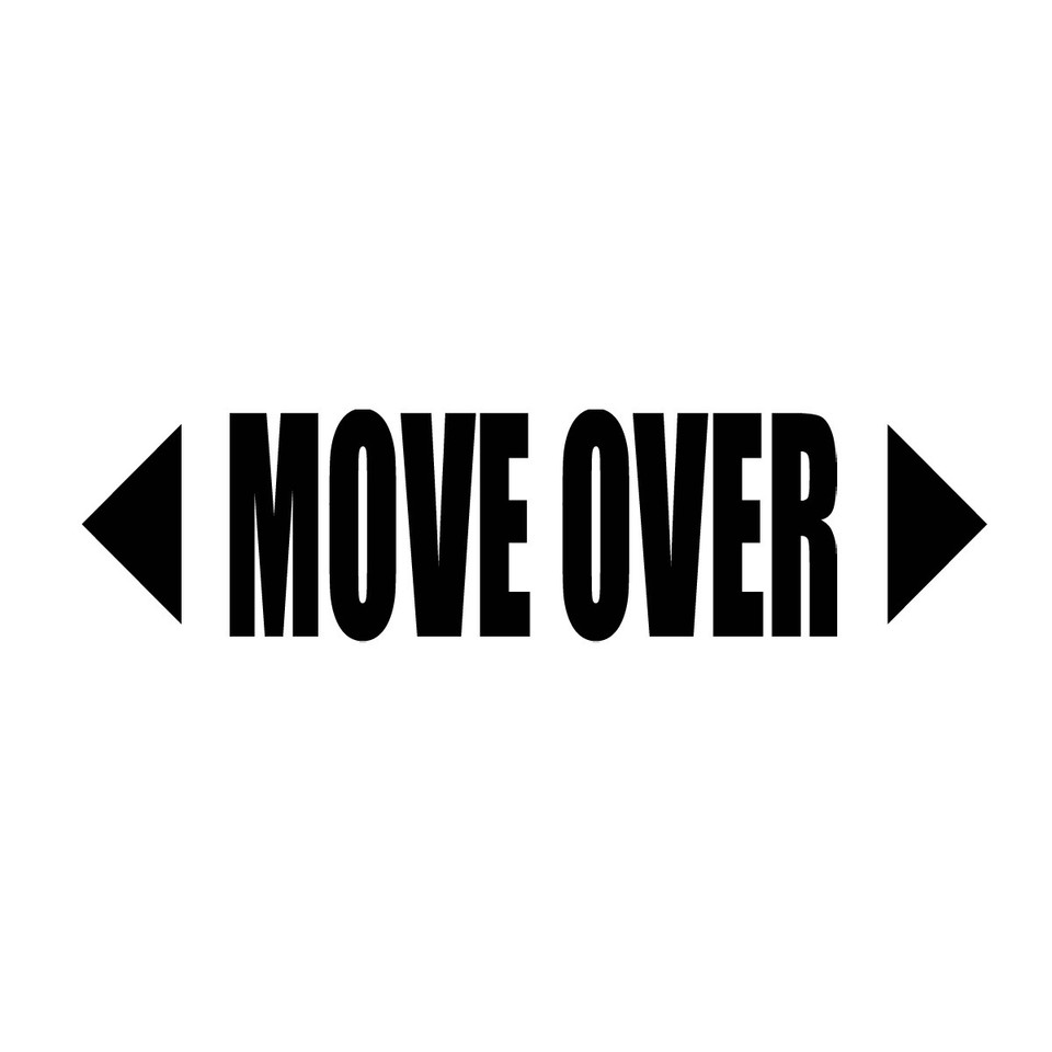 Move Over Sticker - 2 Pack - Safety Move Over Decal - Choose Color Size ...
