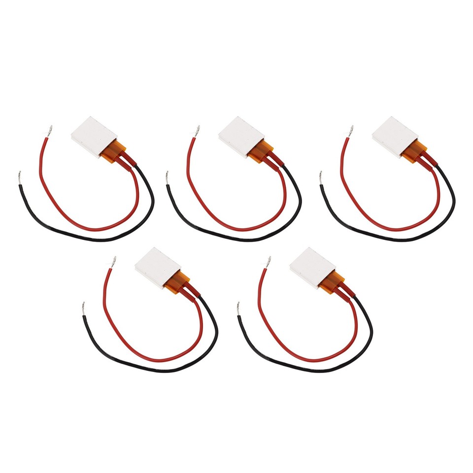 200℃ Red Black Cable 12V 5Pcs PTC Heating Plate Aluminum Alloy Ceramic ...