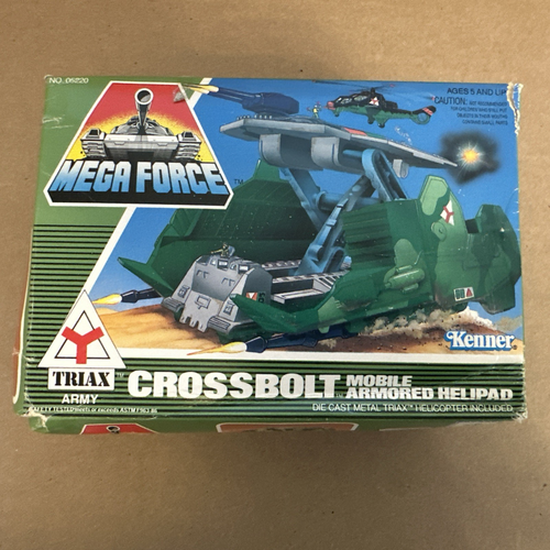 VTG Mega Force CROSSBOLT Mobile Armored Helipad Triax Army 1989 Kenner ...
