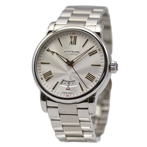 MONTBLANC 4810 Date 114852 Automatic SS Silver Dial 42mm Rank A Men's ...